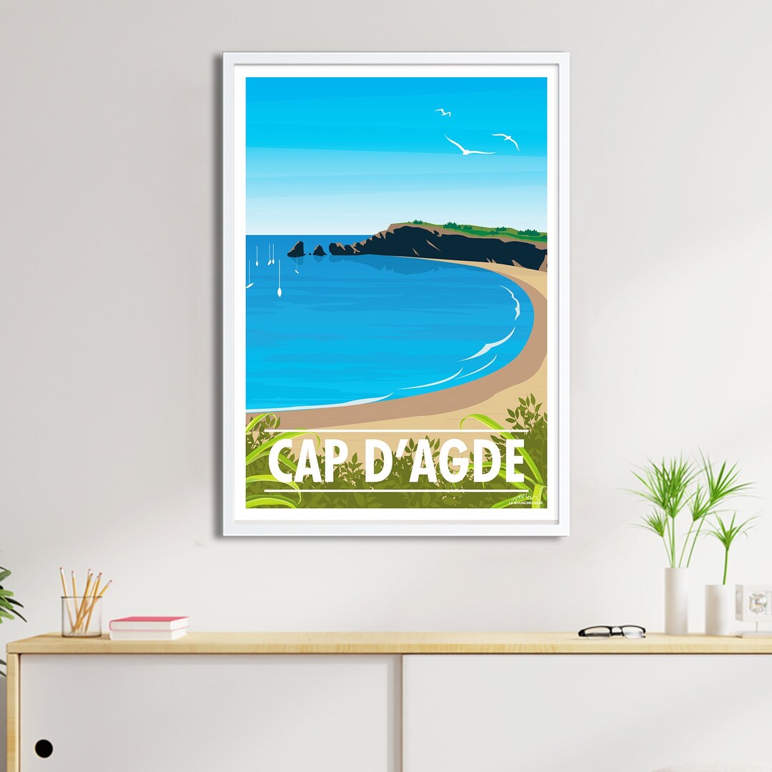 Cap D'agde Poster City Poster in France and the World - Etsy UK