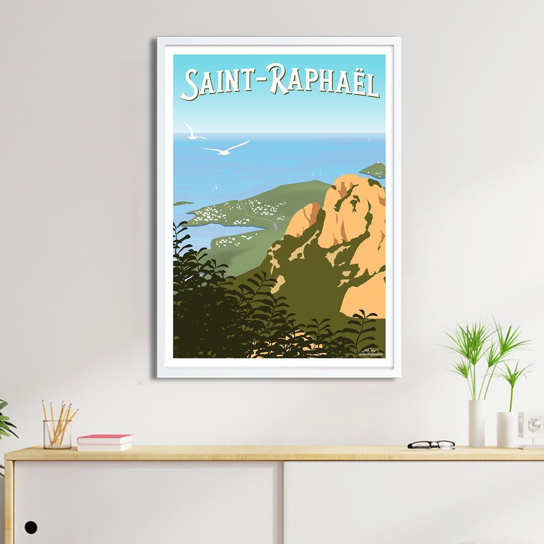 Saint Raphael Poster City Poster of France and the World - Etsy