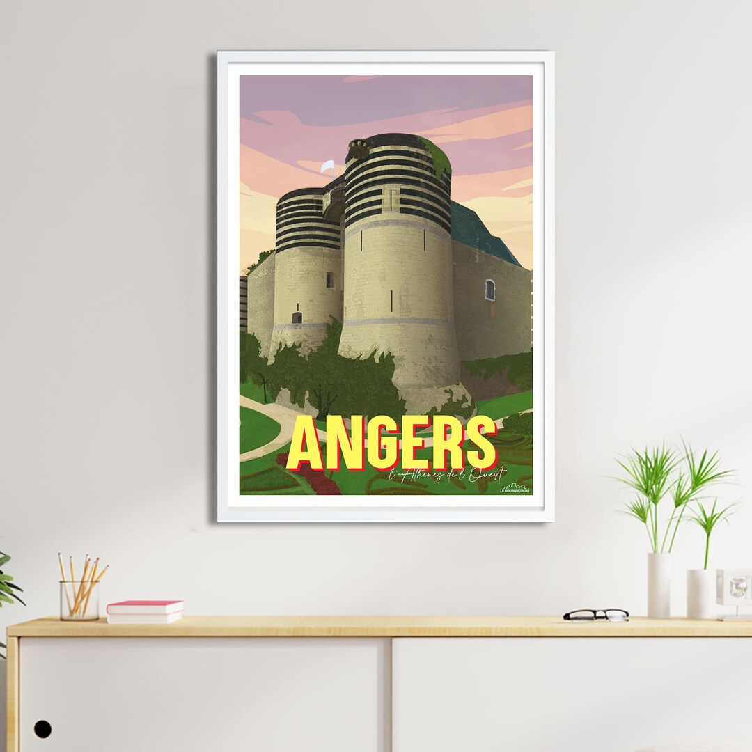 Angers Castle Poster Travel Poster - Etsy