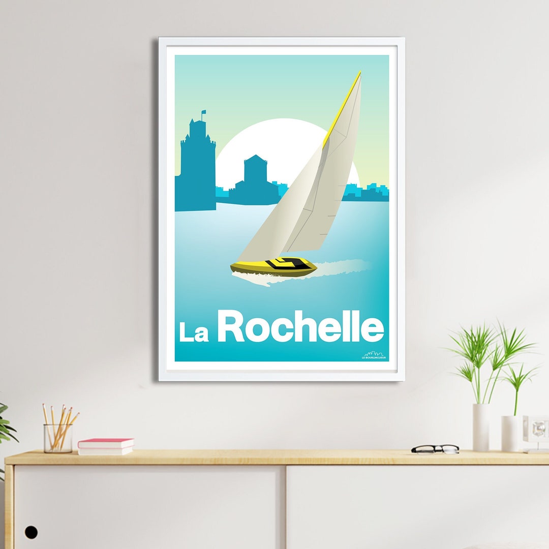 Vintage Poster La Rochelle City Poster of France and the World - Etsy