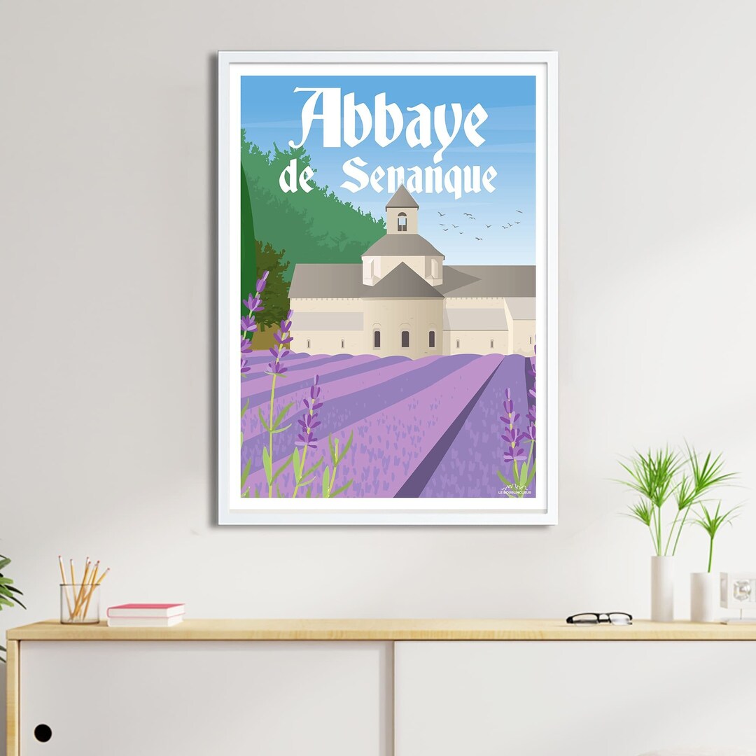 Sénanque Abbey Poster City Poster of France and the World - Etsy