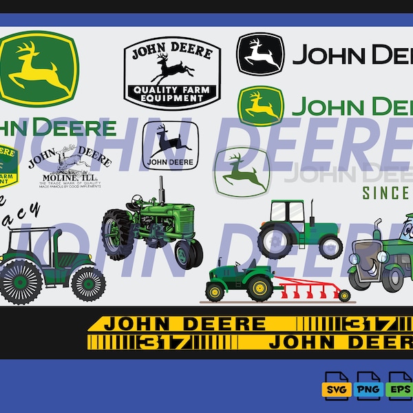 John Deere Tractor Svg - Etsy