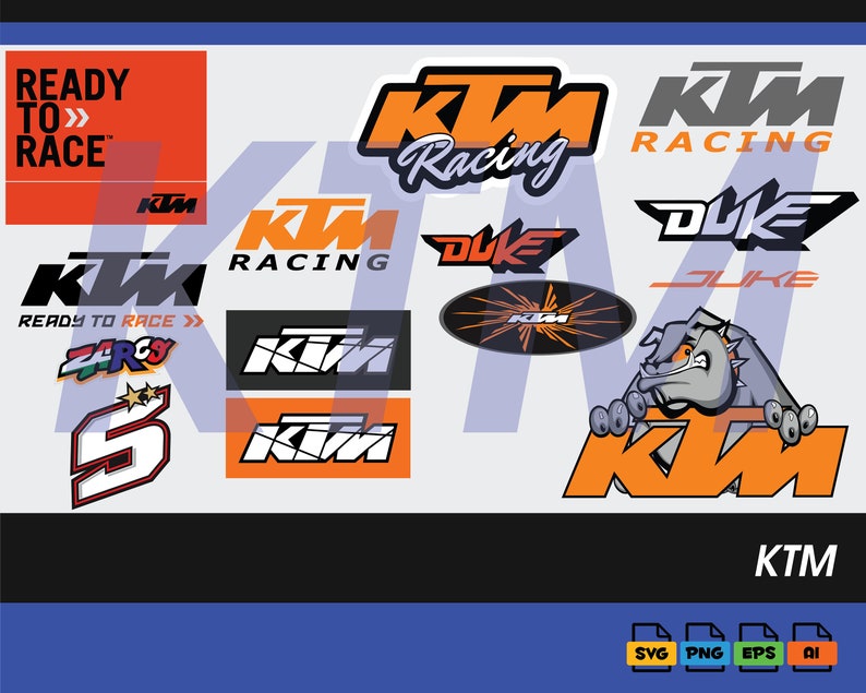 KTM SVG PNG Eps and Ai Formats Ready to Use for Cricut - Etsy Canada