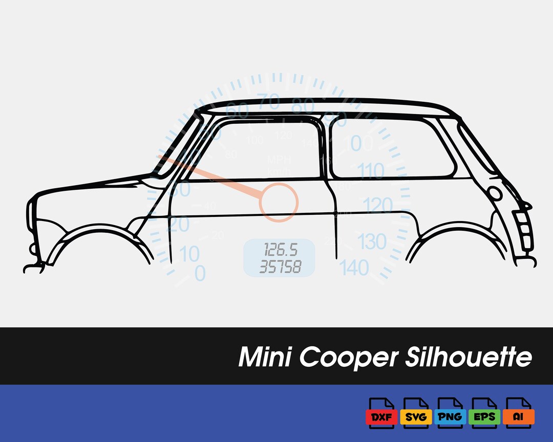 Mini Cooper SVG PNG DXF and Ai Formats Ready to Use for - Etsy