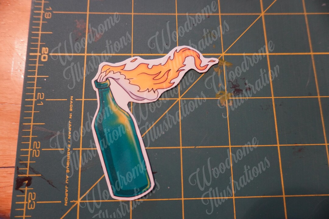 Molotov Cocktail Sticker - Etsy