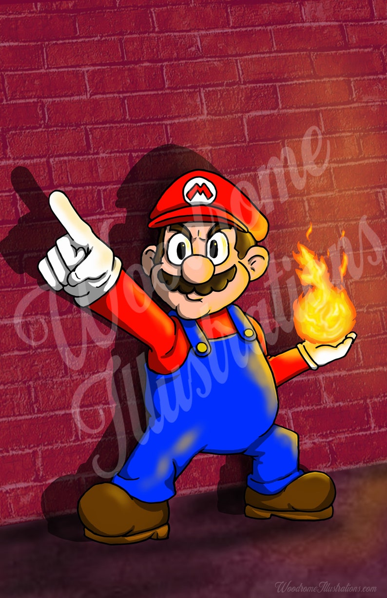 Super Mario Fireball - Etsy