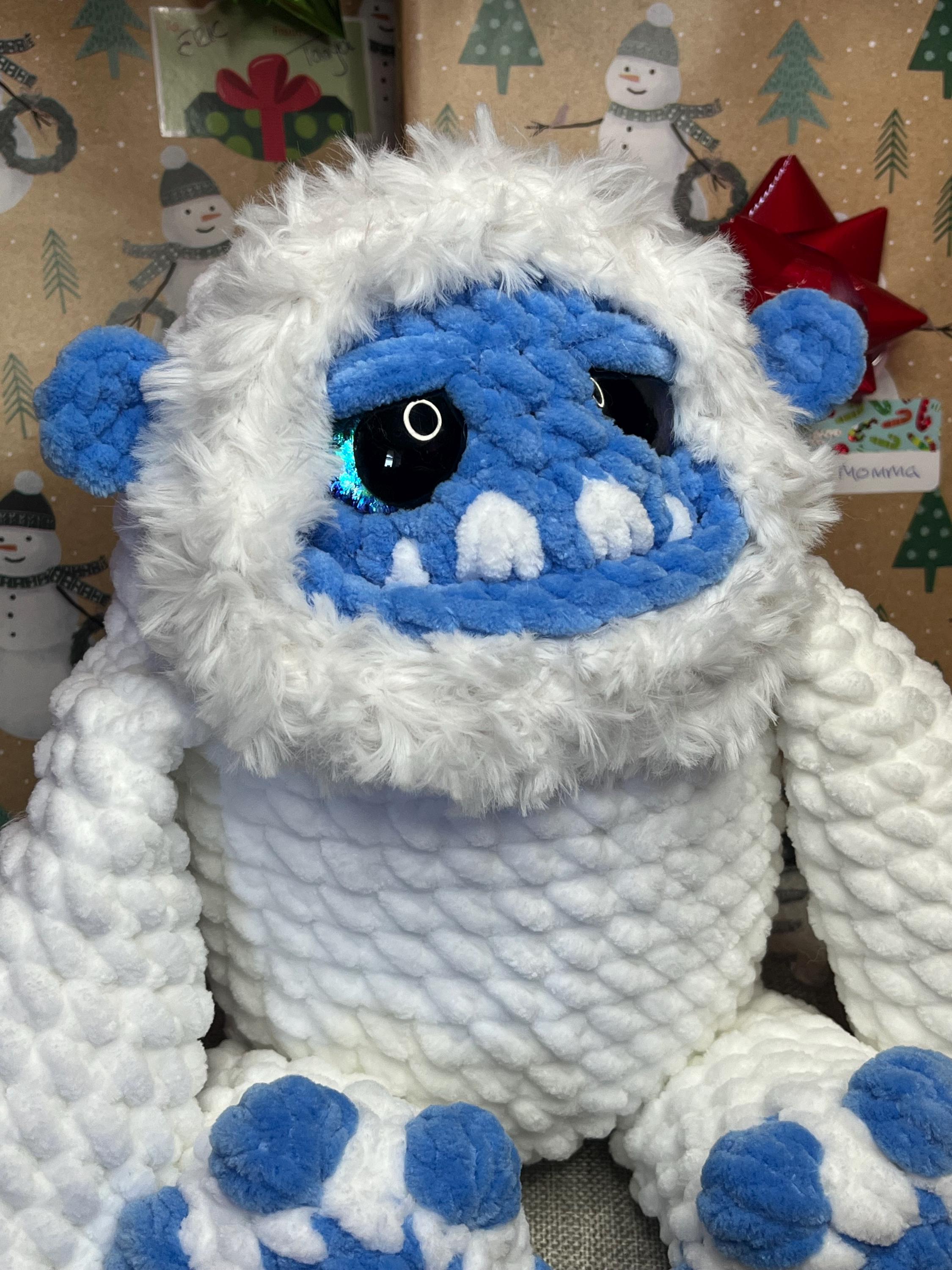 Crochet Winter Monster Plushie | Cute Abominable Snow Monster Plush ...