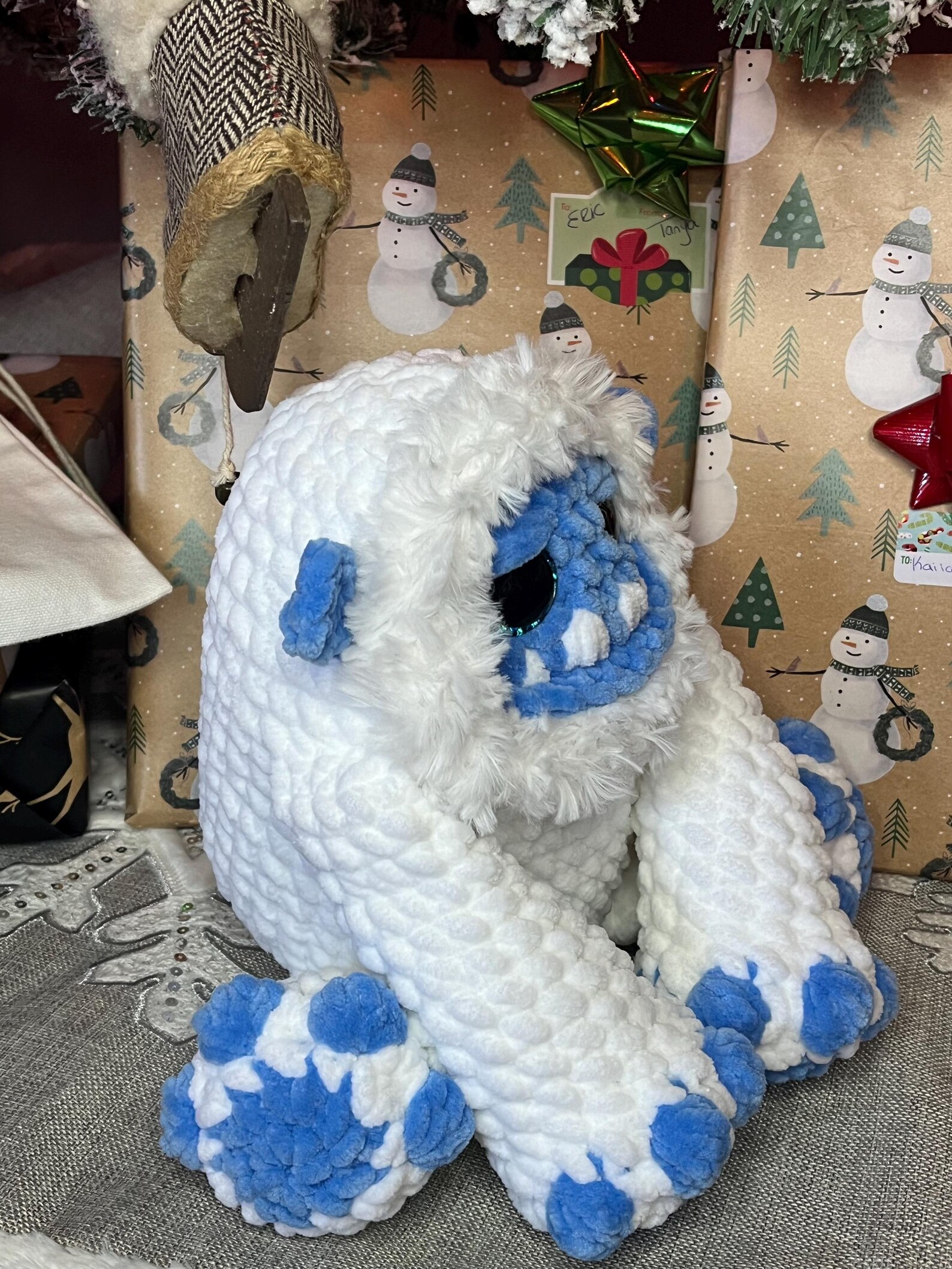 Crochet Winter Monster Plushie | Cute Abominable Snow Monster Plush ...