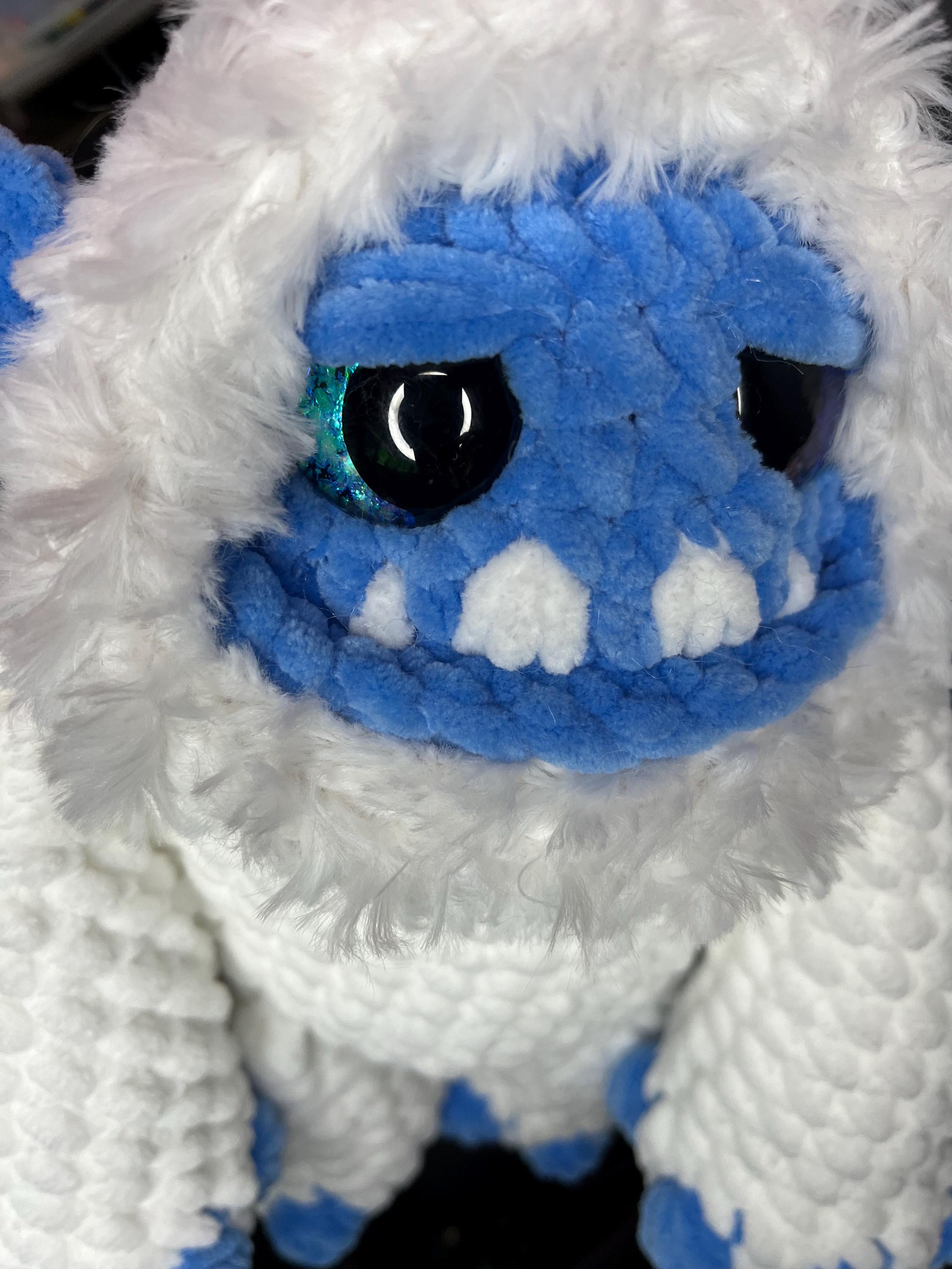 Crochet Winter Monster Plushie | Cute Abominable Snow Monster Plush ...