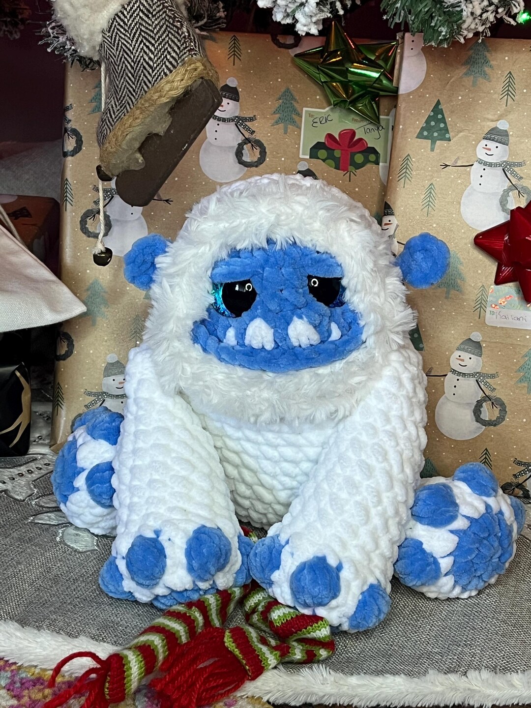 Crochet Winter Monster Plushie | Cute Abominable Snow Monster Plush ...