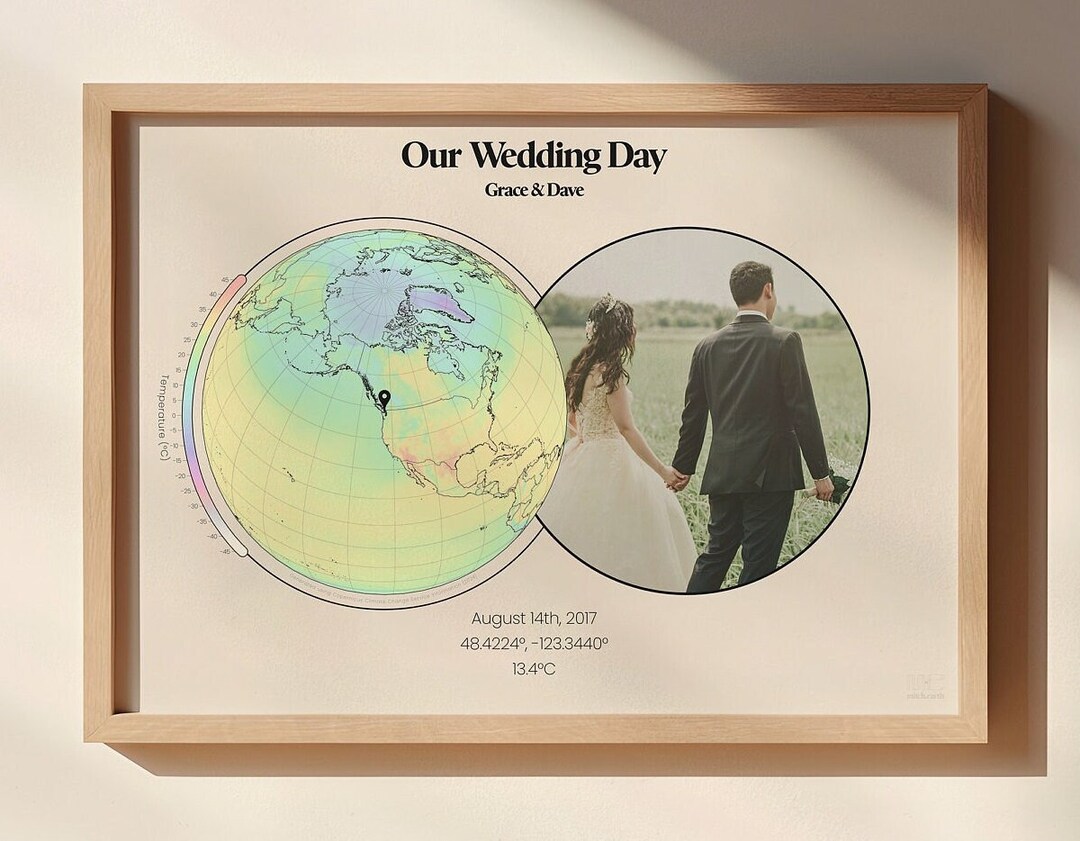 The Day We Met Map of Our First Date Custom Anniversary Gift for Him ...