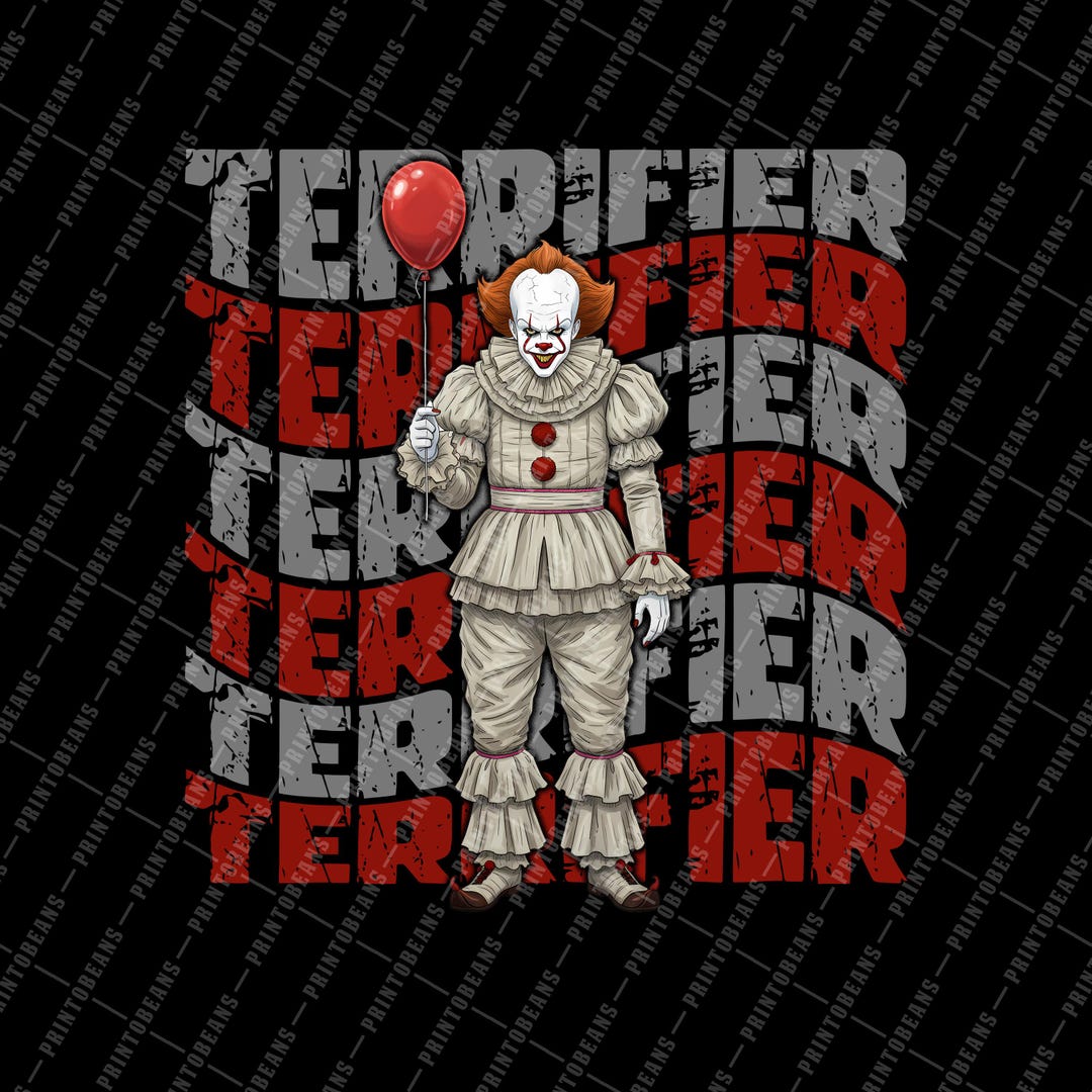 Fan Art: Full Body Terrifier Clown PNG Digital Download | Horror ...