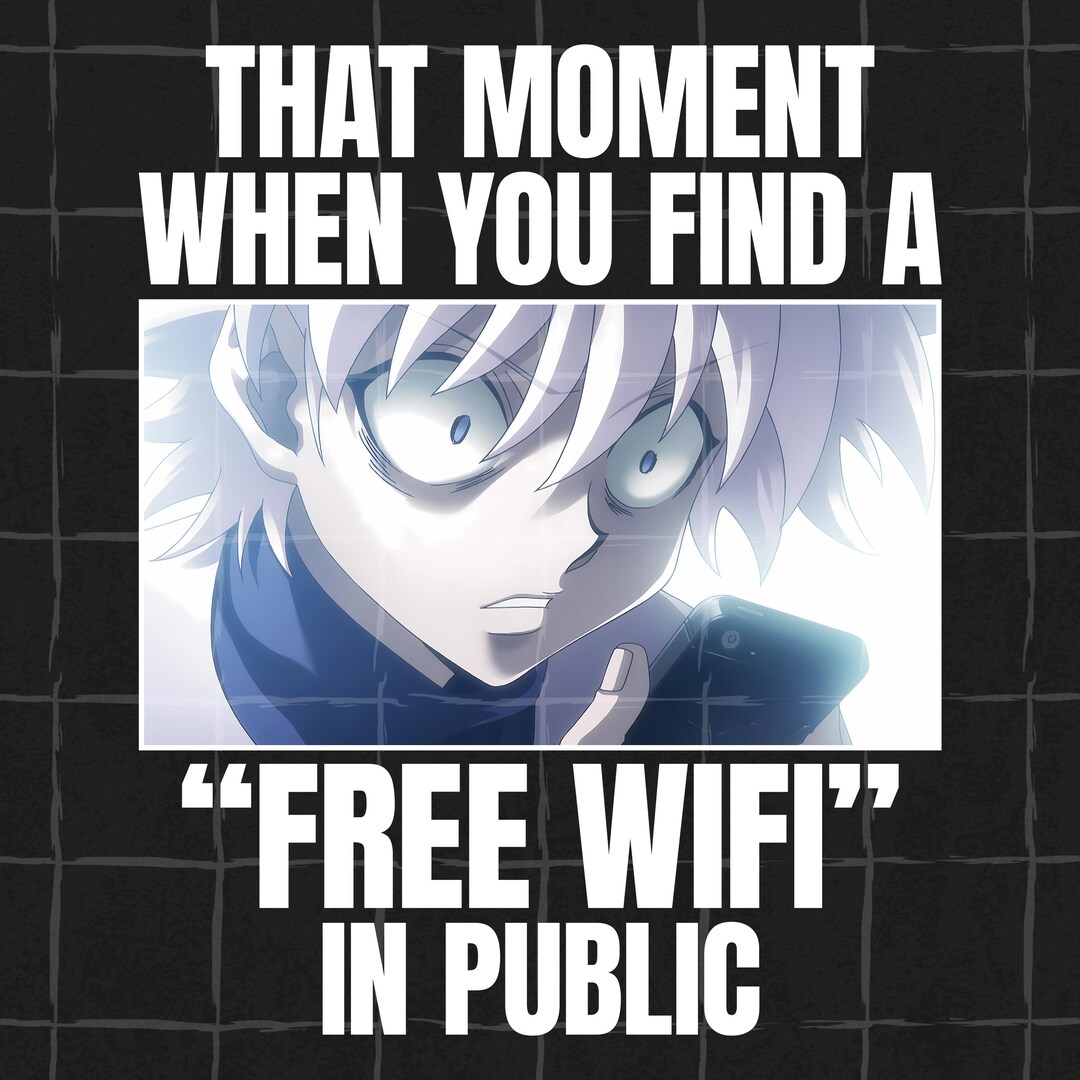 Fan Art | Killua Meme : Hunter X Hunter Anime T-Shirt, 100% Baumwolle ...