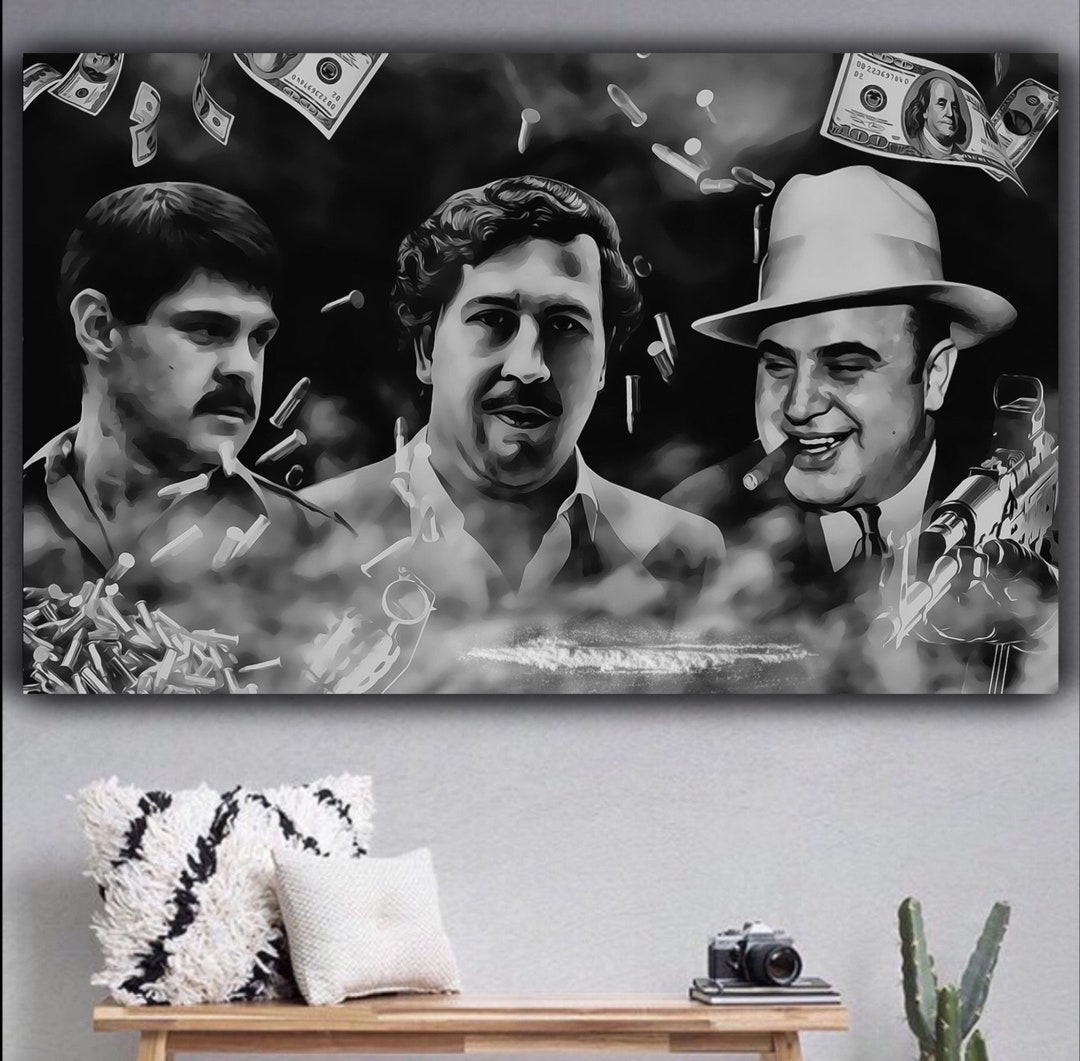 El Chapo pablo Escobar al Capone Mafia Artwork - Etsy Australia