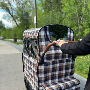 Waterproof Stroller Wagon Cover | All-weather Canopy With Windows - Etsy