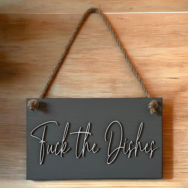Dishes Sign - Etsy