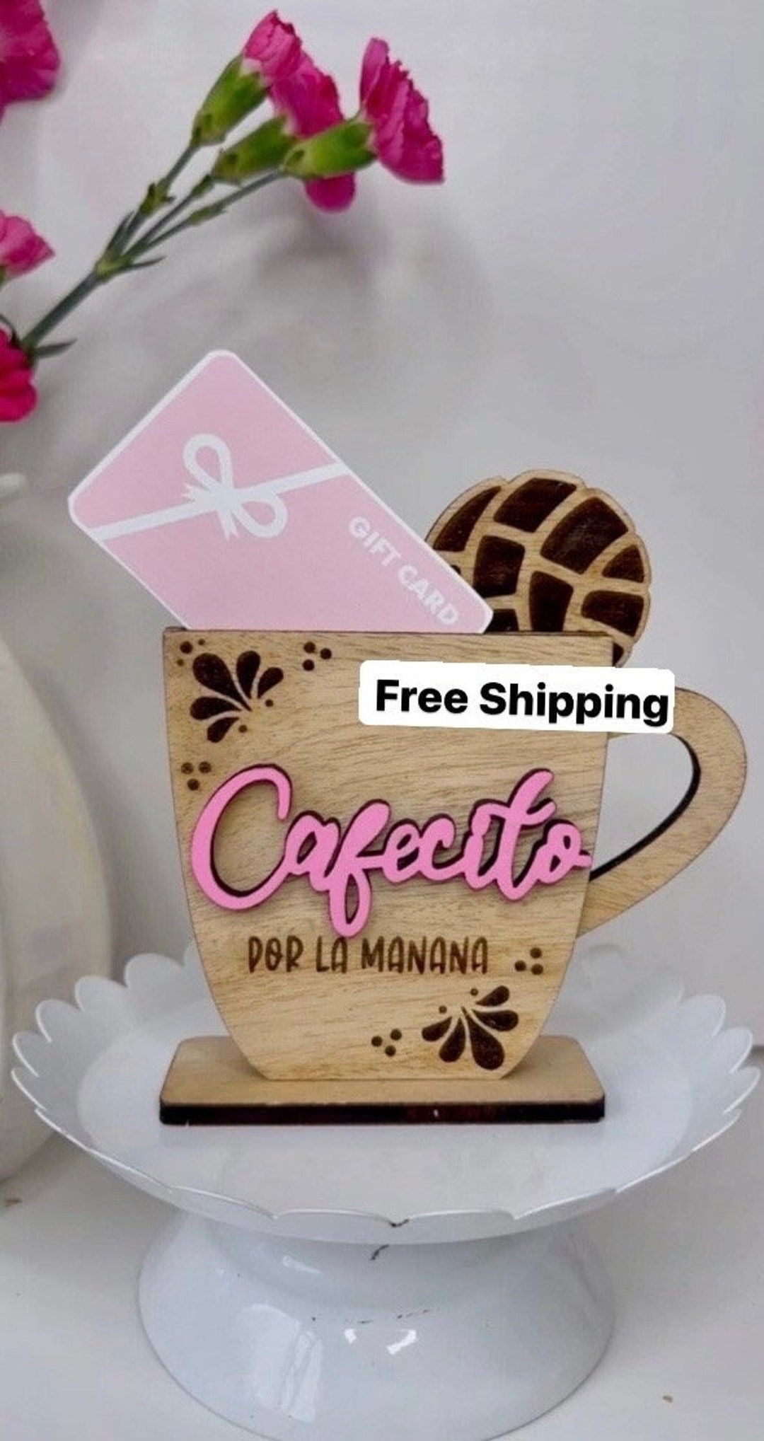 Cafecito Mug Gift Card Holder, Cafecito Decor, Gift Card, Coffee Bar ...