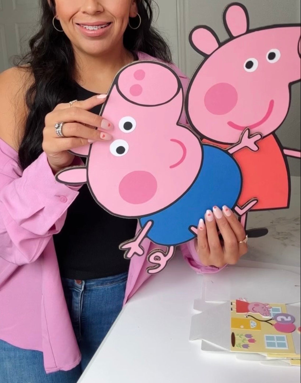 Peppa Pig Props, George Pig Prop, Peppa Pig Backdrop, Big Peppa Pig ...