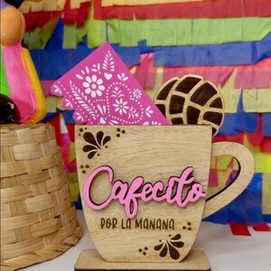 Cafecito Mug Gift Card Holder, Cafecito Decor, Gift Card, Coffee Bar ...