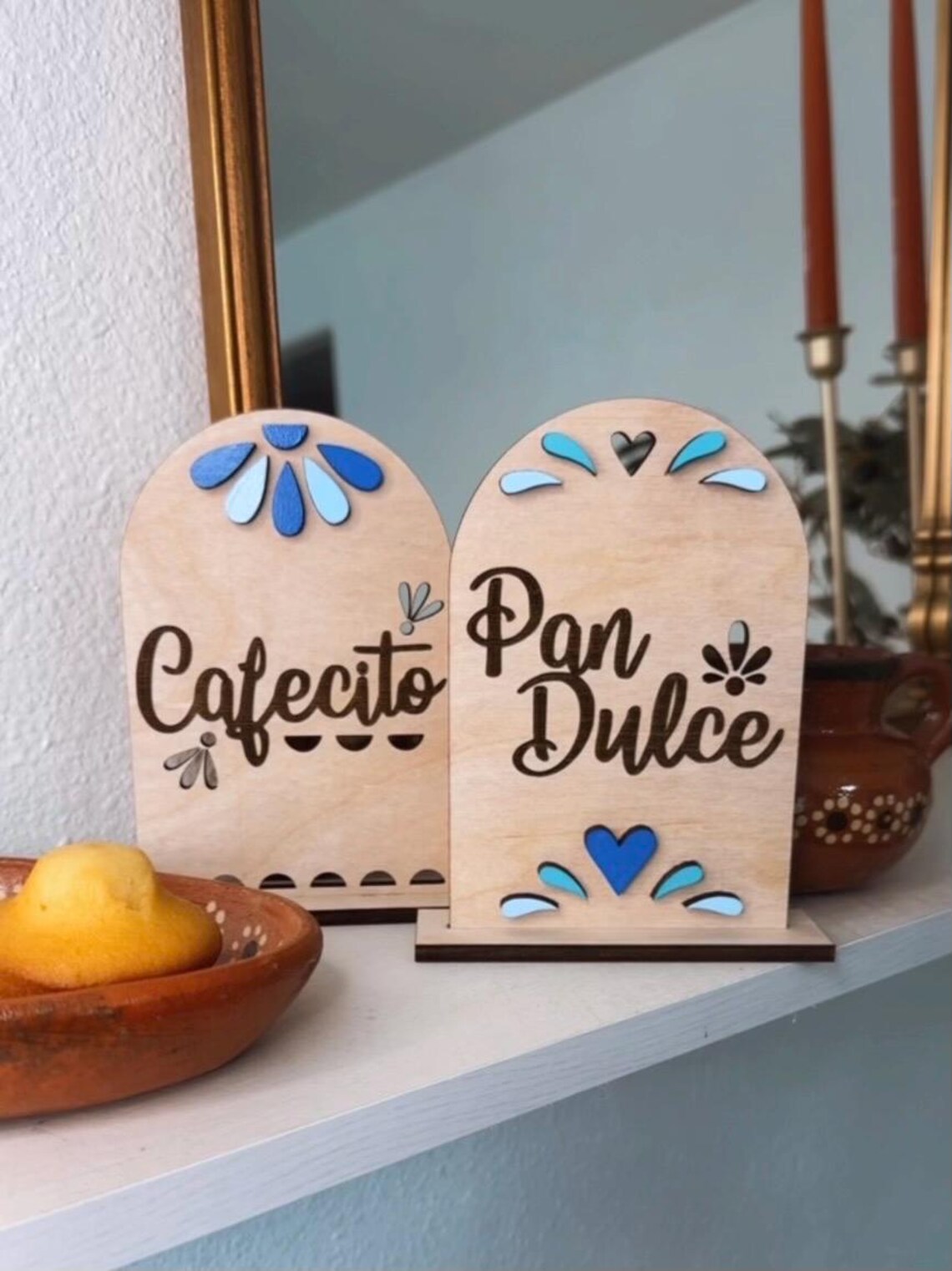 Cafecito Y Chisme Decor, Coffee Bar, Papel Picado Decor, Food Label ...