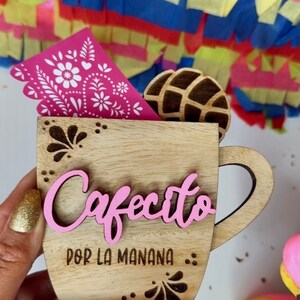 Cafecito Mug Gift Card Holder, Cafecito Decor, Gift Card, Coffee Bar ...