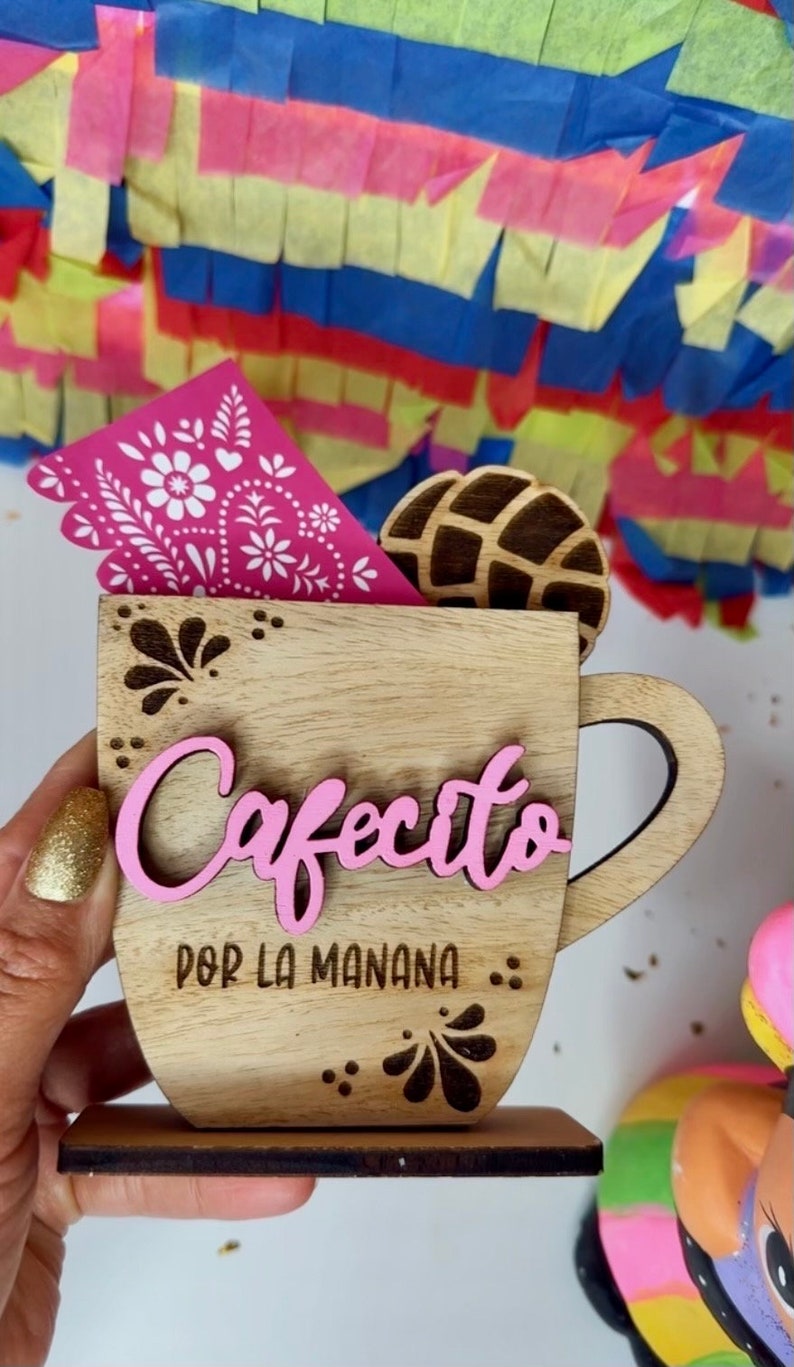 Cafecito Mug Gift Card Holder, Cafecito Decor, Gift Card, Coffee Bar ...