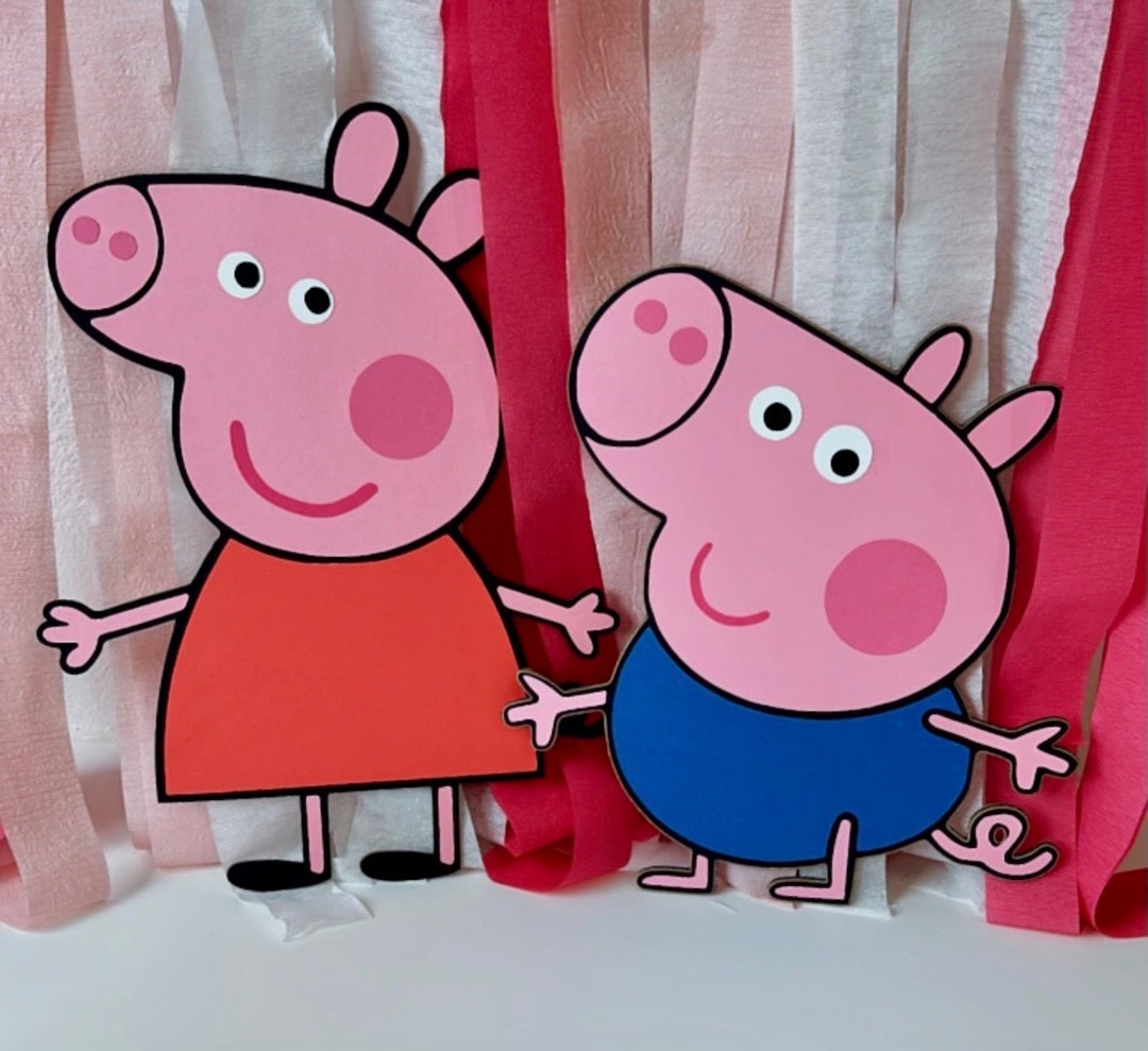 Peppa Pig Props, George Pig Prop, Peppa Pig Backdrop, Big Peppa Pig ...