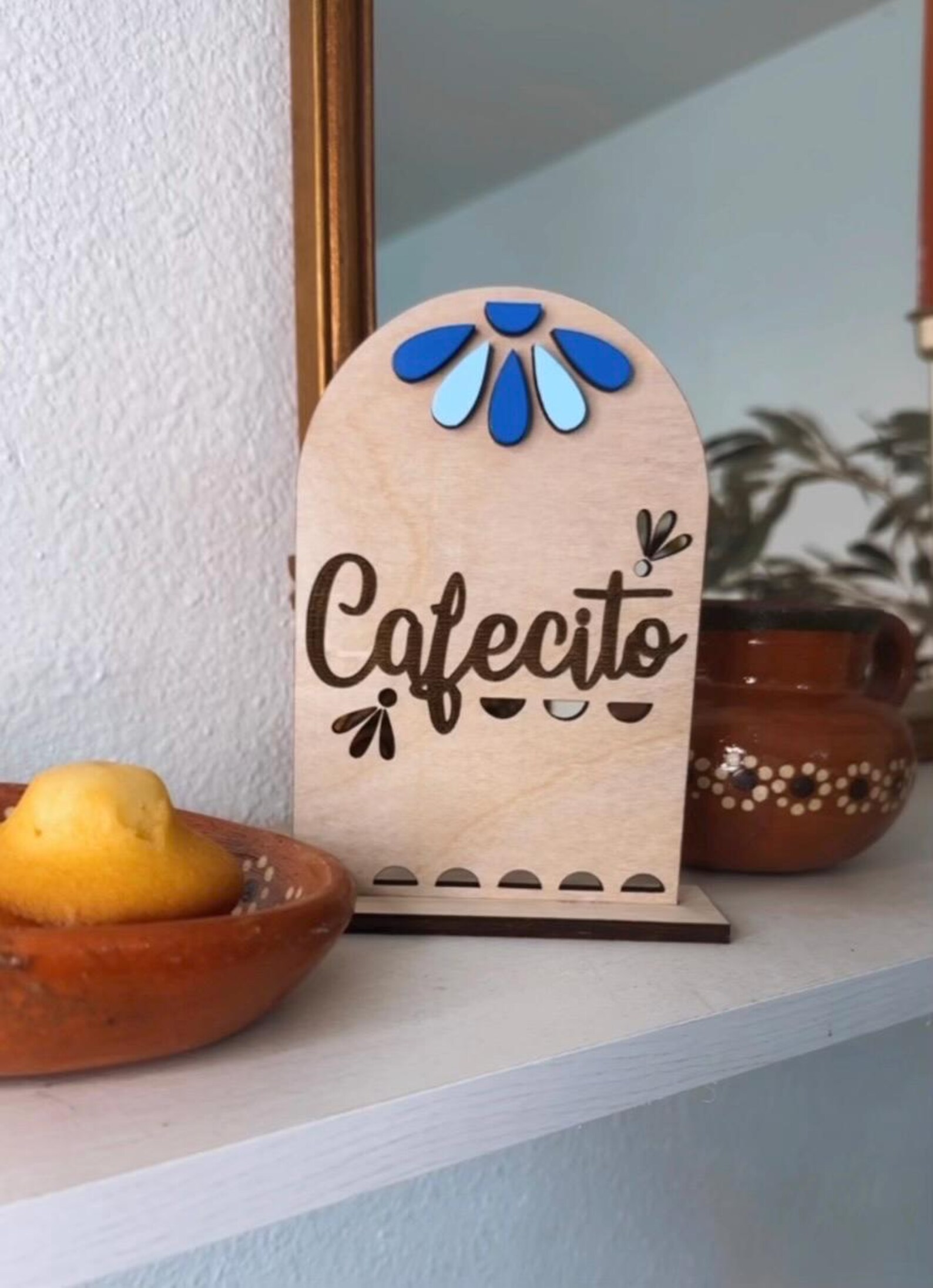 Cafecito Y Chisme Decor, Coffee Bar, Papel Picado Decor, Food Label ...