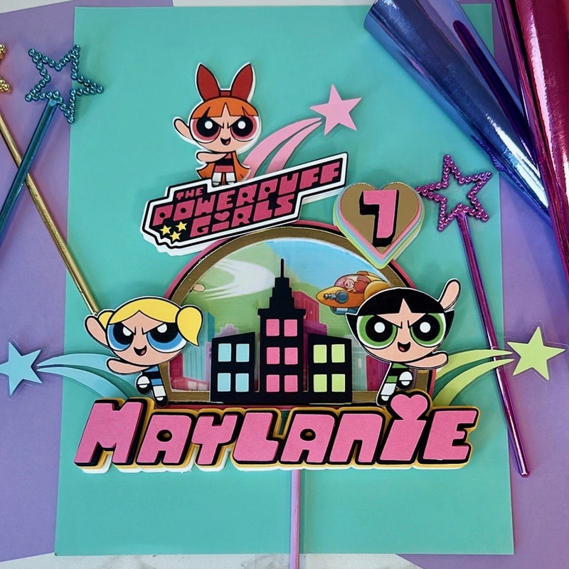 Powerpuff Girls Cake Topper - Etsy