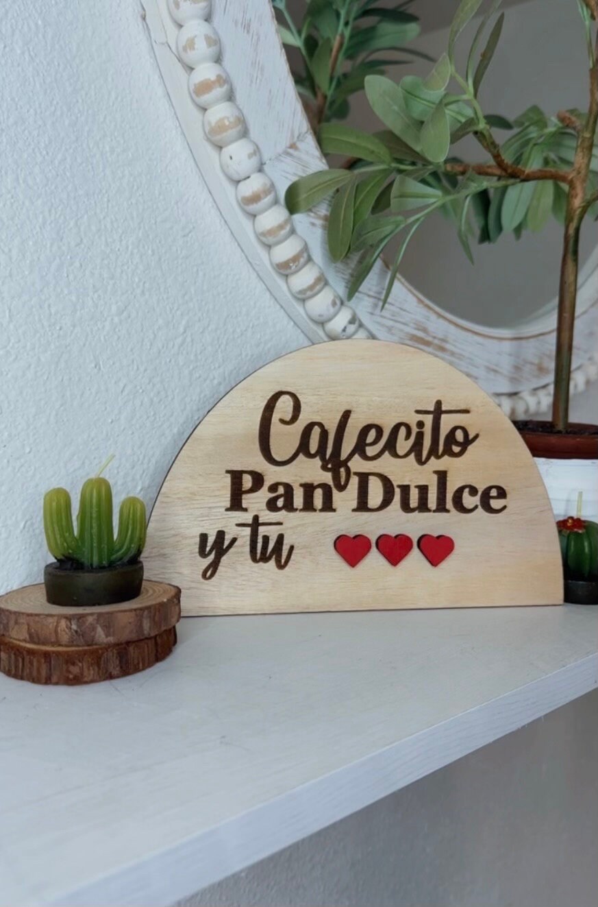 Cafecito Pan Dulce Y Tu Decor, Cafecito Decor, Coffee Bar Decor, Concha ...