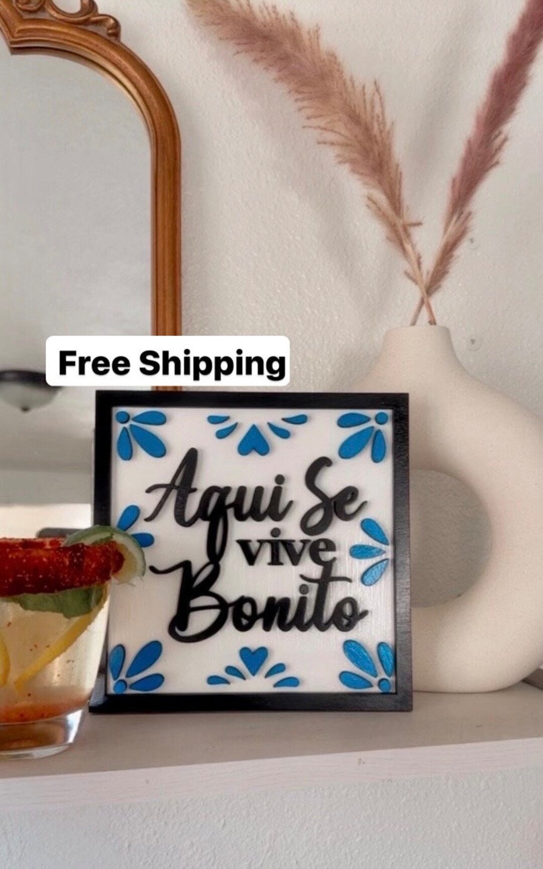 Spanish Signs, Cocina Mexicana, Housewarming Gift, Olla De Barro Decor ...