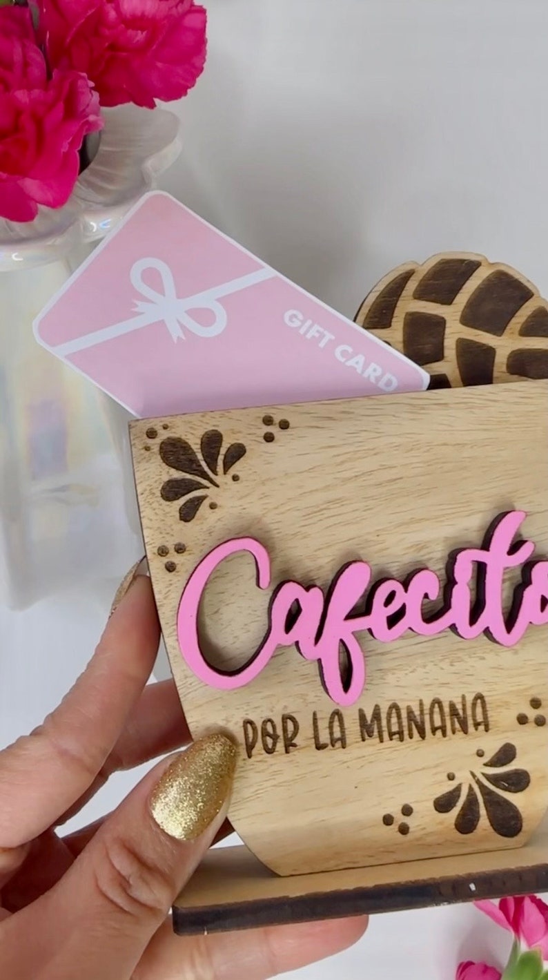 Cafecito Mug Gift Card Holder, Cafecito Decor, Gift Card, Coffee Bar ...