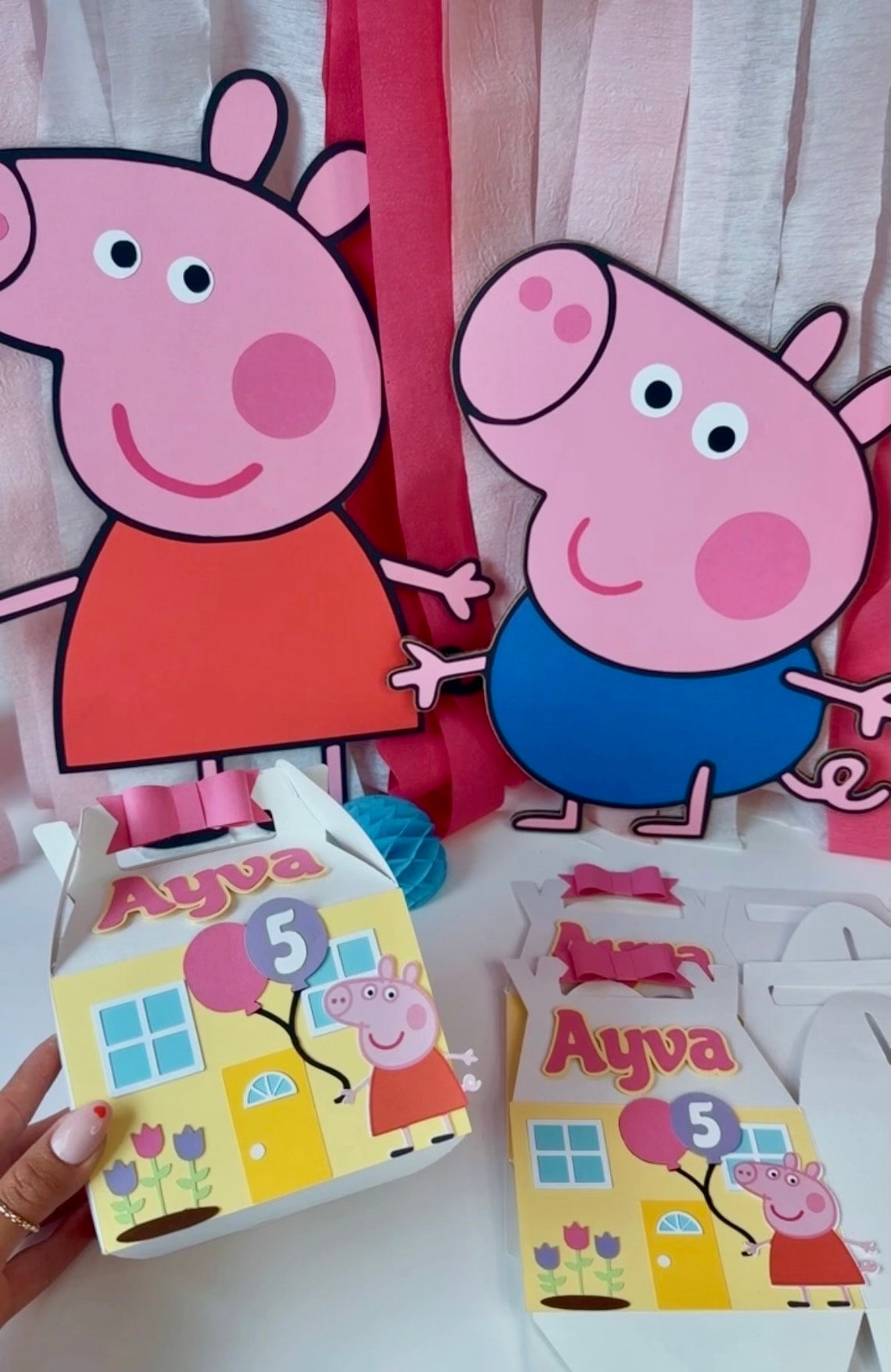 Peppa Pig Props, George Pig Prop, Peppa Pig Backdrop, Big Peppa Pig ...