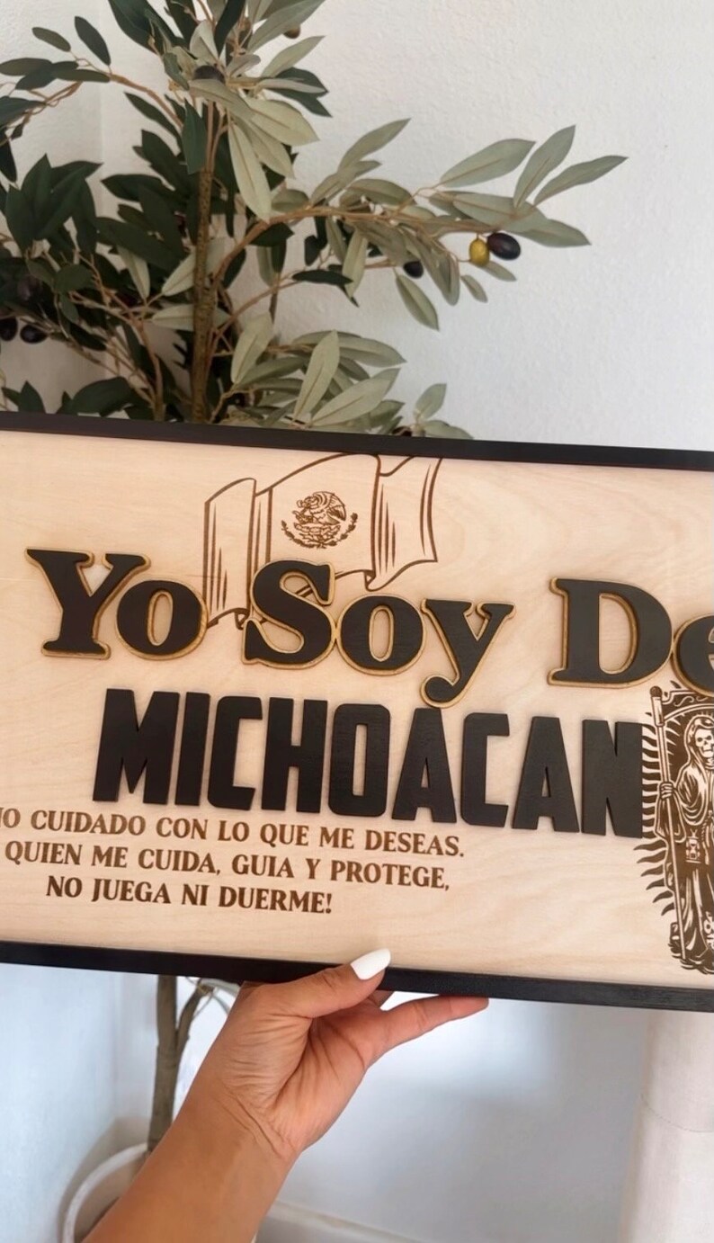 Santa Muerte Decor, Mexico Flag Decor, Yo Soy De Michoacán, Santa ...