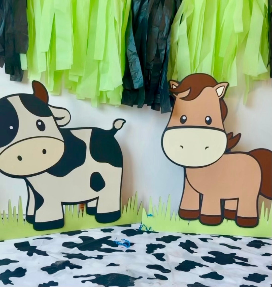 Farm Theme Props, Barn Props, Cowboy Theme Birthday, Big Cow Prop ...