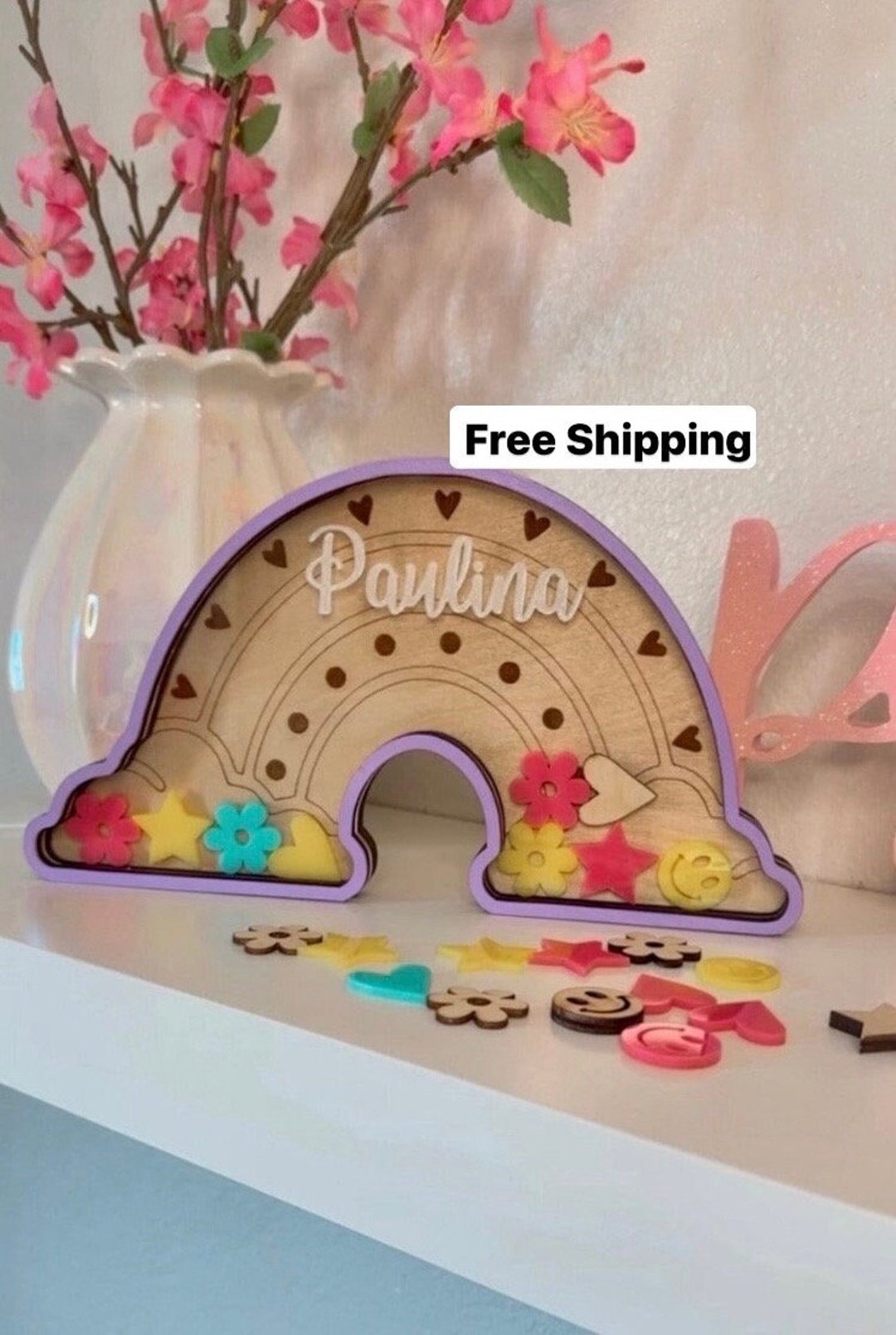 Reward Jar, Custom Rainbow Reward Jar, Reward Tokens, Good Behavior ...