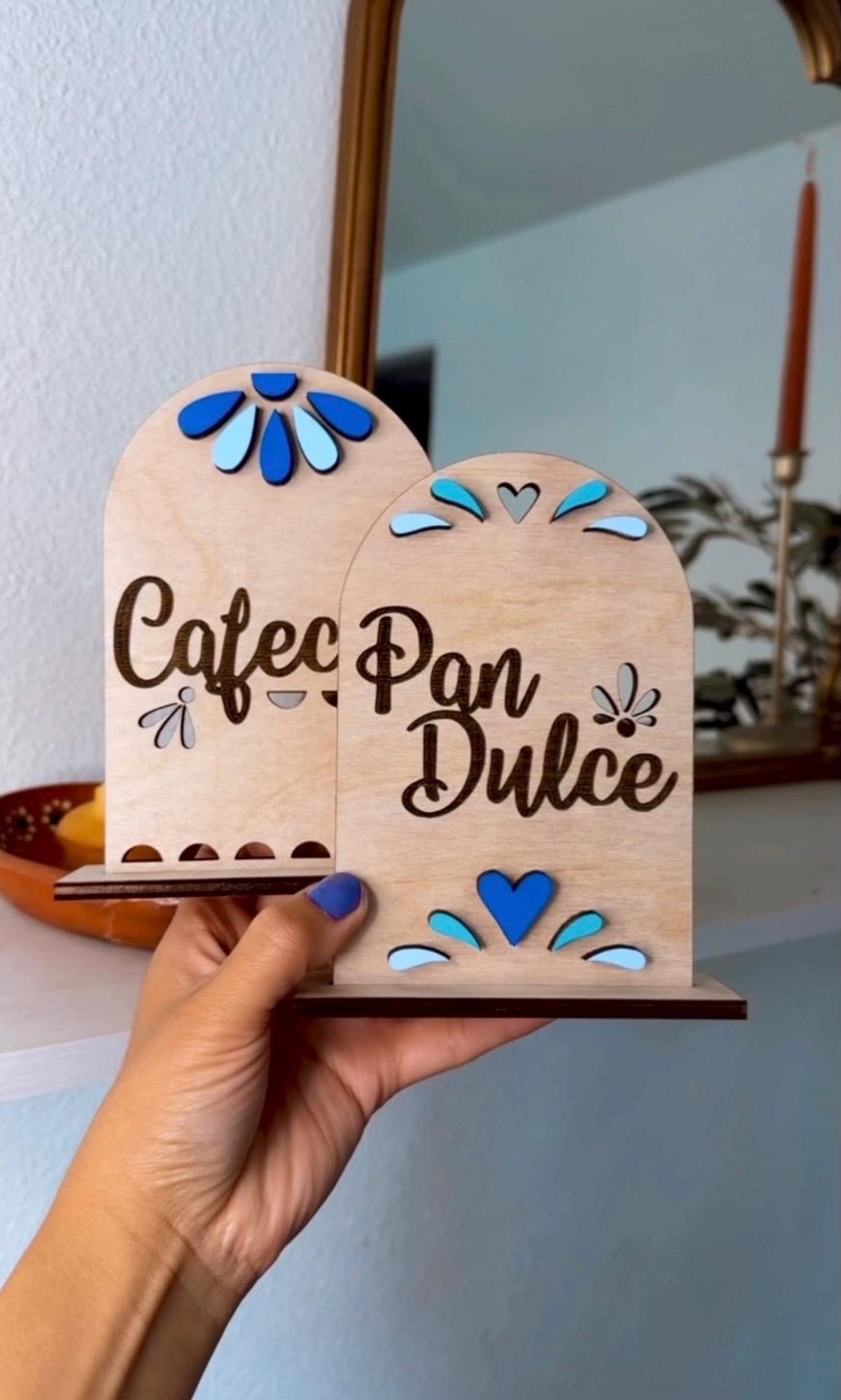 Cafecito Y Chisme Decor, Coffee Bar, Papel Picado Decor, Food Label ...
