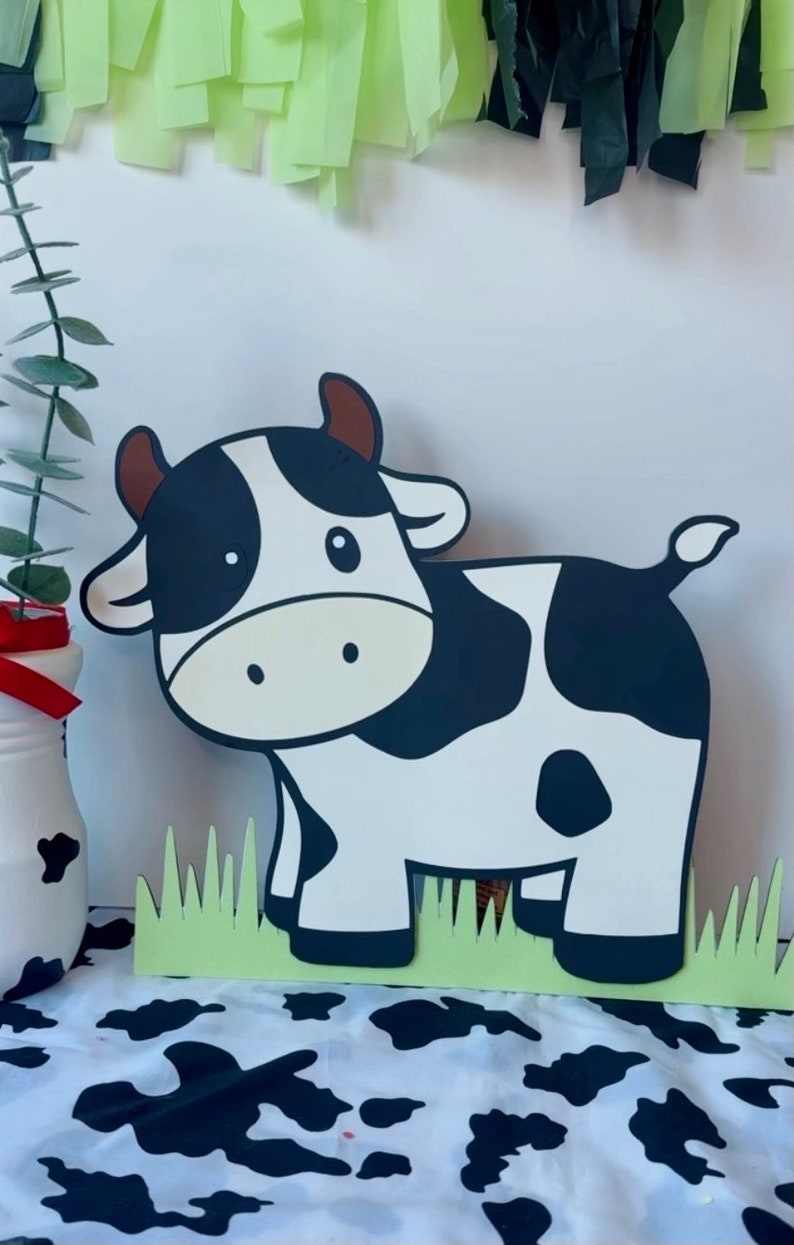 Farm Theme Props, Barn Props, Cowboy Theme Birthday, Big Cow Prop ...