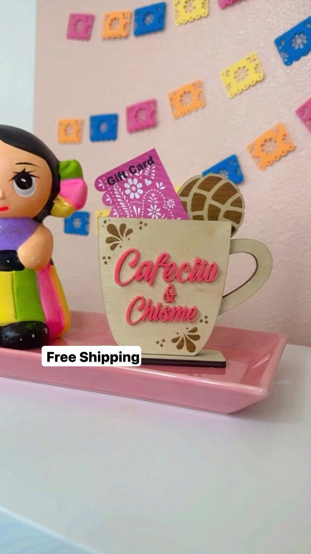 Cafecito Mug Gift Card Holder, Cafecito Decor, Gift Card, Coffee Bar ...