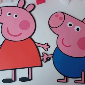 Peppa Pig Props, George Pig Prop, Peppa Pig Backdrop, Big Peppa Pig ...