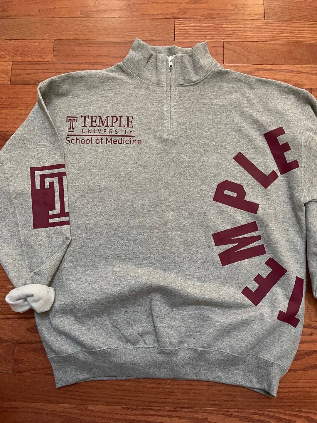Custom College Quarter Zip Sweatshirt: Personalized School Apparel - Etsy