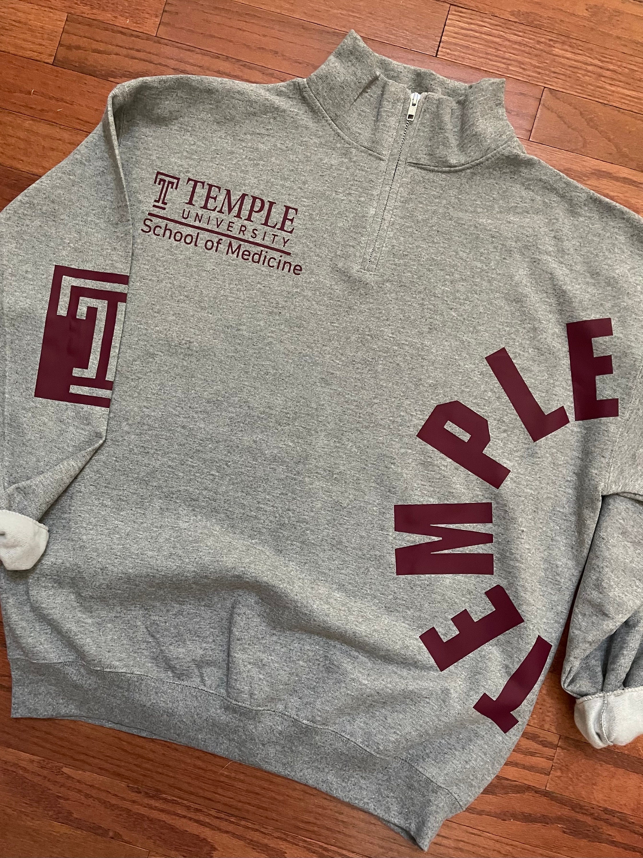 Custom College Quarter Zip Sweatshirt: Personalized School Apparel - Etsy