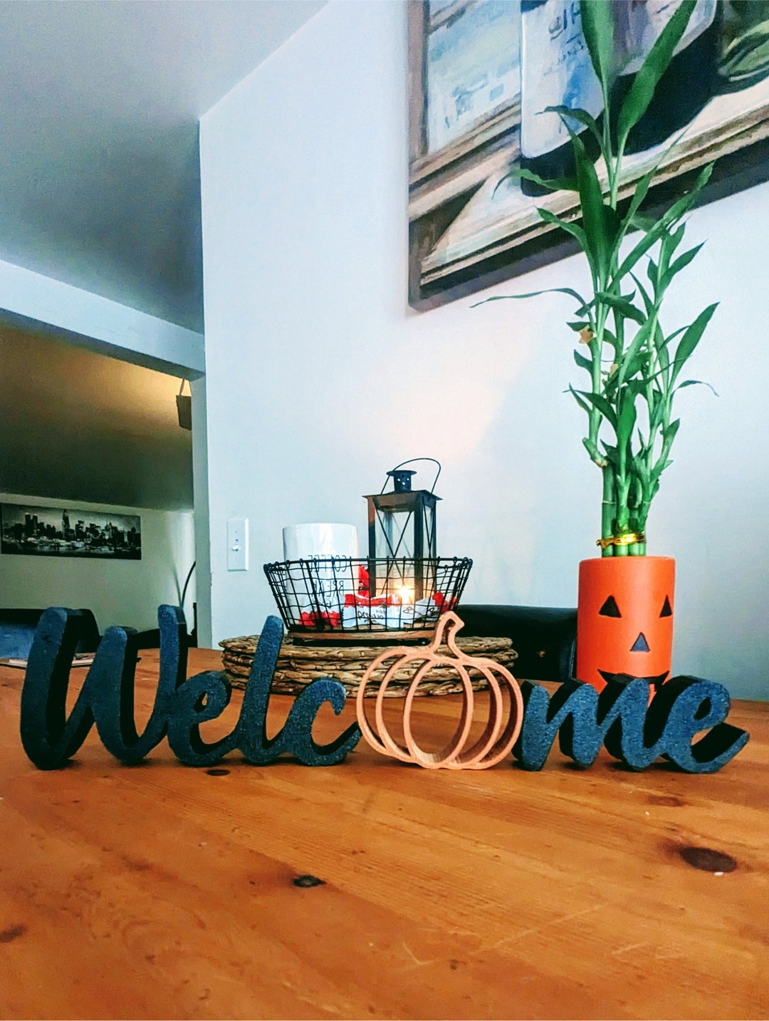 Welcome Freestanding 3D Printed Sign, Interchangeable Sign ...