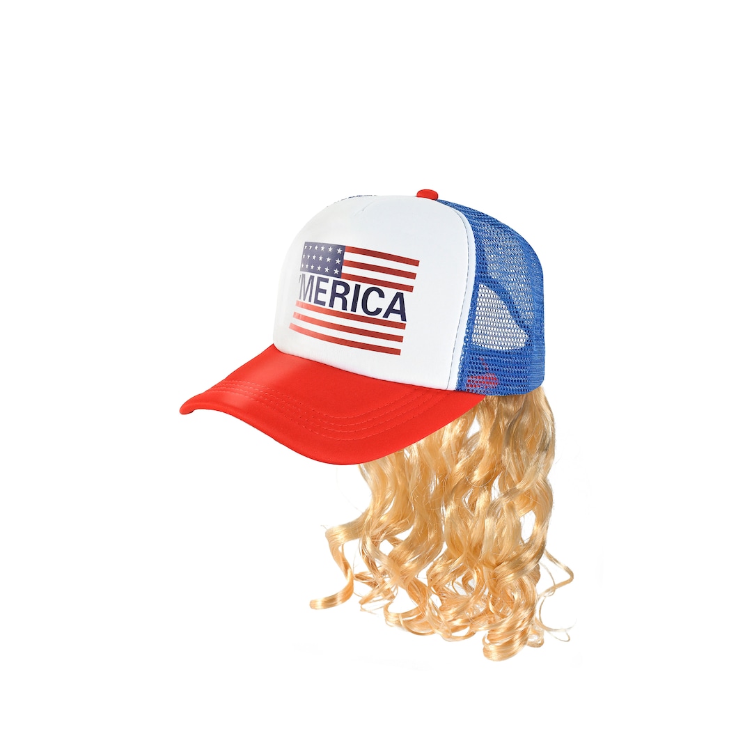 Merica Truck Driver Cap Redneck Mullet Blond - Etsy