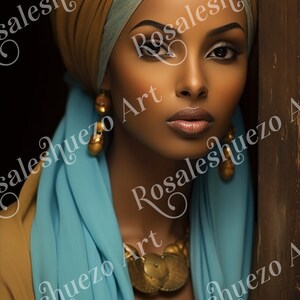 Somali Woman Wearing Colorful Headwear | Various Colored Outfits | 24 ...