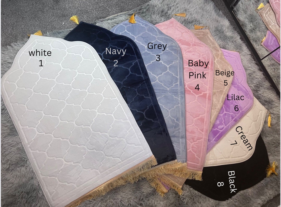 Foam Padded Soft Prayer Mat Islamic for Muslims Namaz Salah Prayer Mat ...