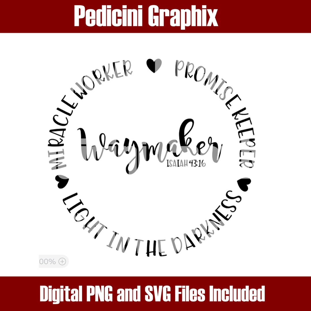 Waymaker, PNG, SVG, Graphic, Christian Graphics for Shirts, Spiritual ...