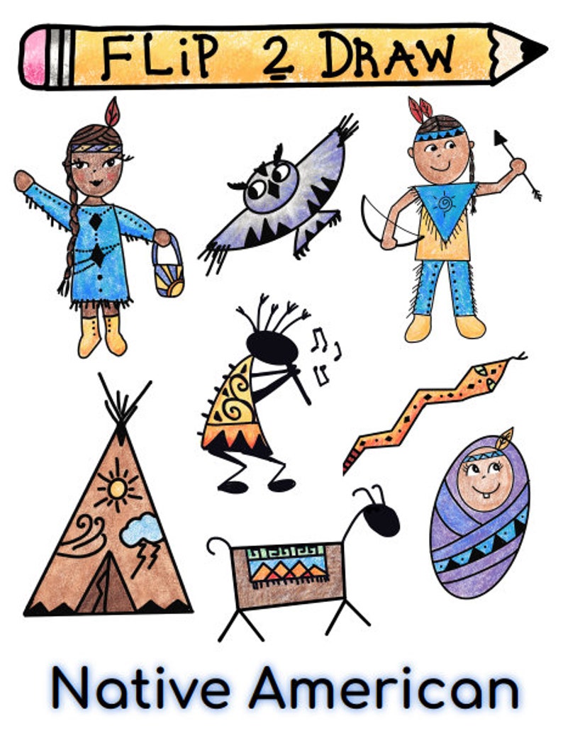 Native America Flip2draw - Etsy