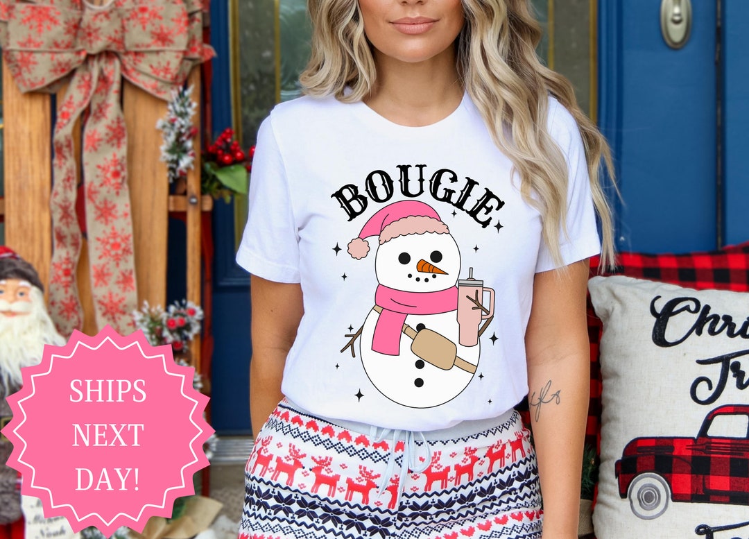 Boujee Snowman Christmas Shirt, Belt Bag and Tumbler Snowman, Best ...
