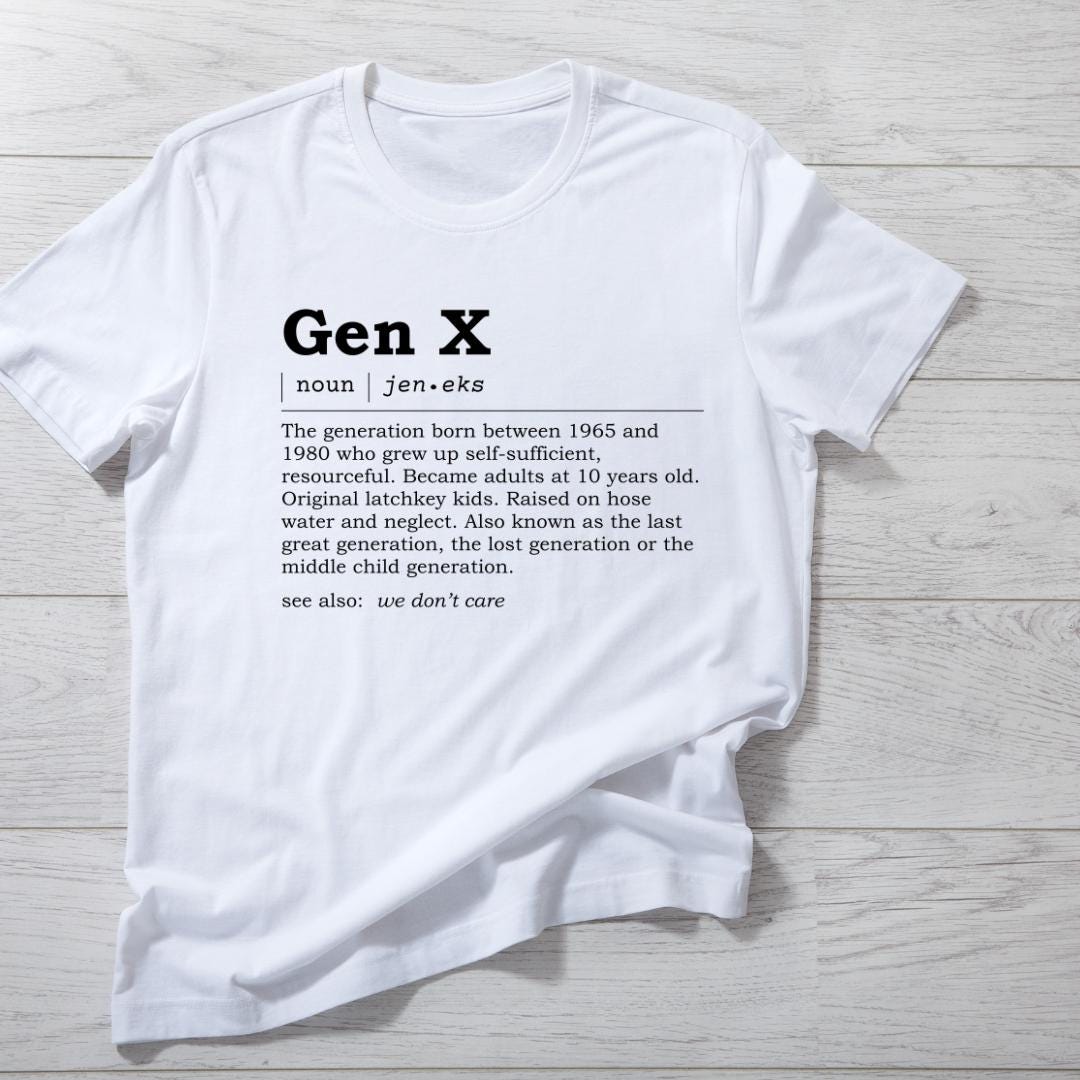 Gen X Definition SVG PNG EPS | Generation X Genx Humor | Instant ...